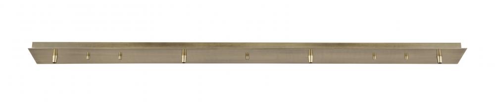 7 Light Rectangular Multi Port Canopy : 33P9NZD : Antique Brass ...